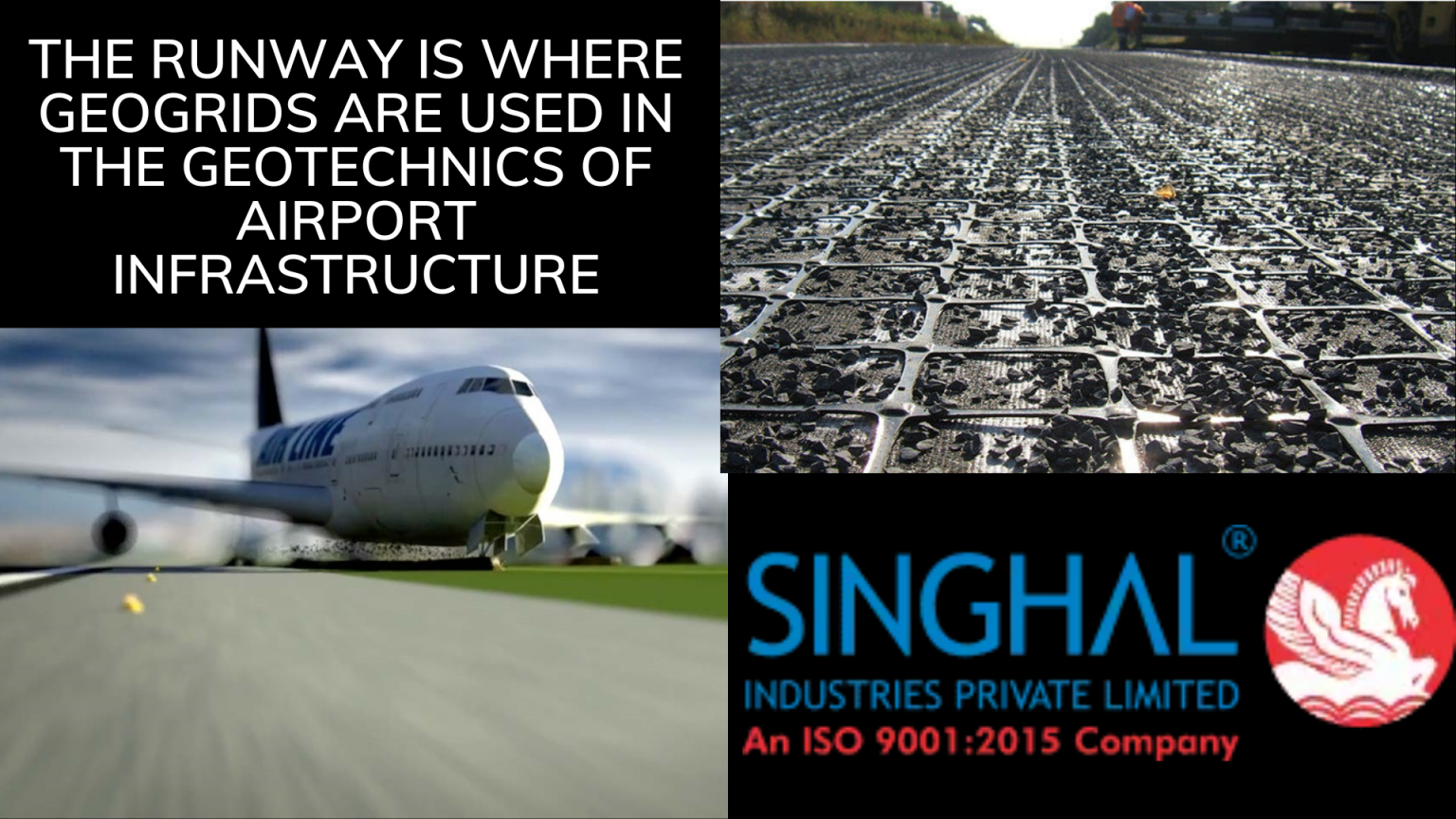 Geogrids are used in the geotechnics of airport infrastructure