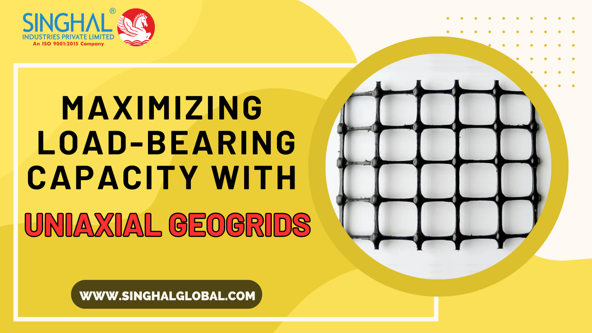 Maximizing Load-Bearing Capacity with Uniaxial Geogrids