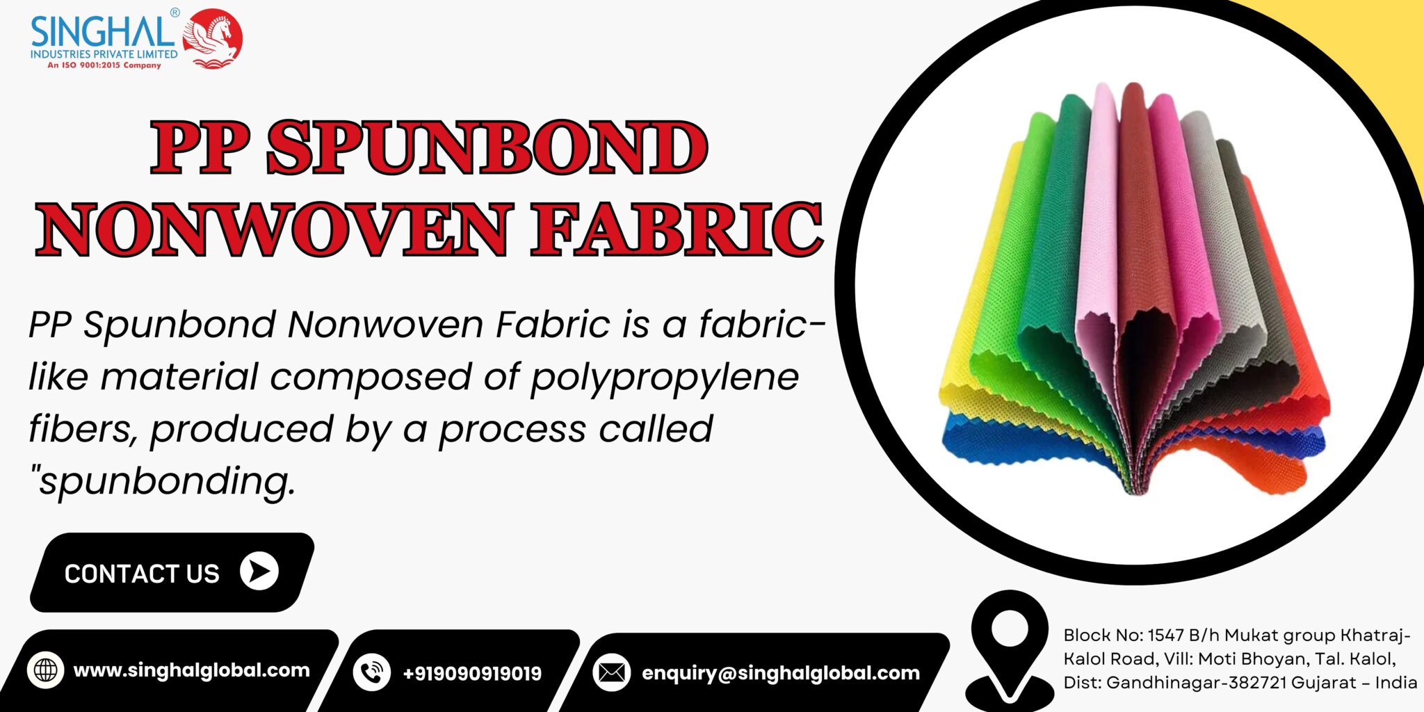 Reliable Polypropylene Spunbond Nonwoven Fabric for Industry