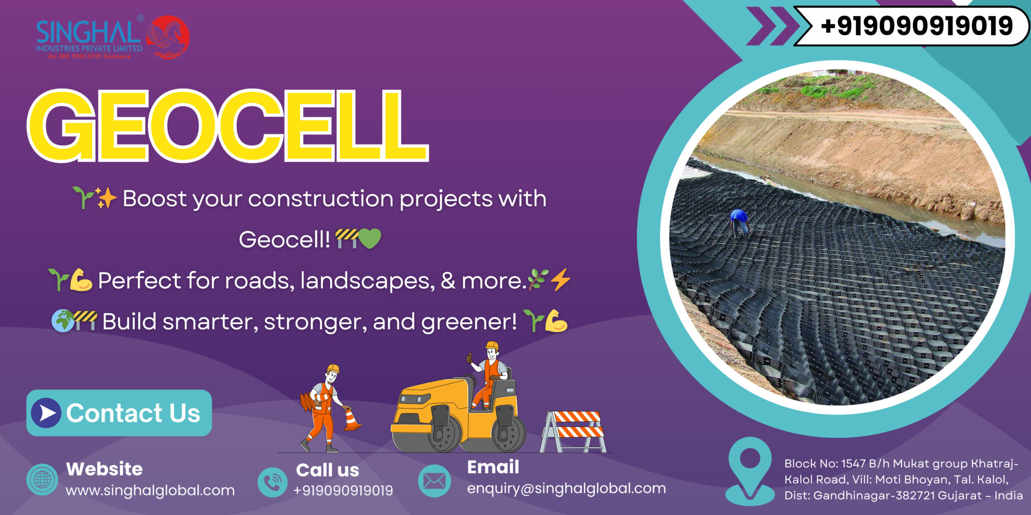 Geocell Manufacturers in India | Soil Stabilization Experts