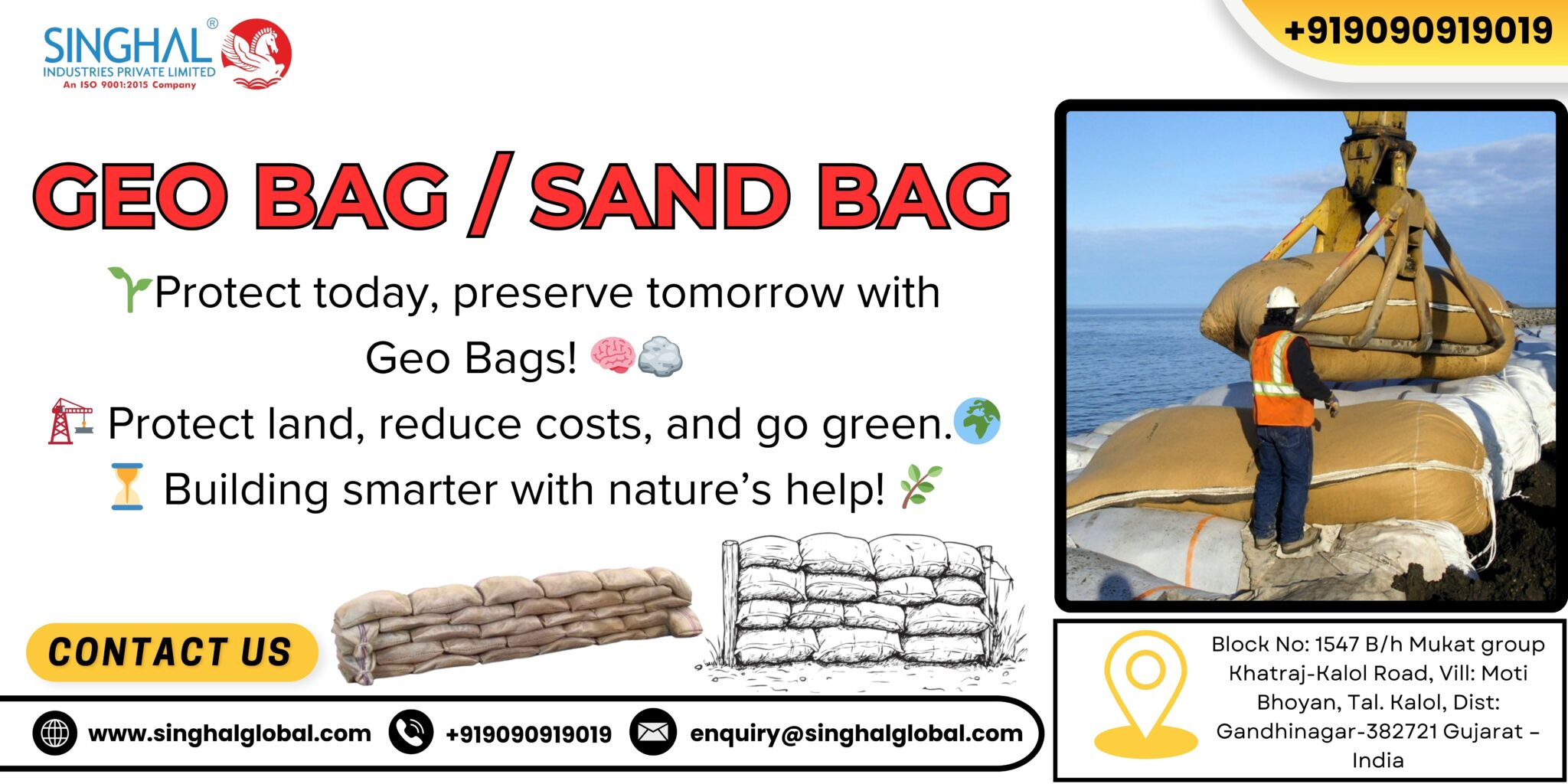 Geobags Manufacturers India | Geotextile Specialists
