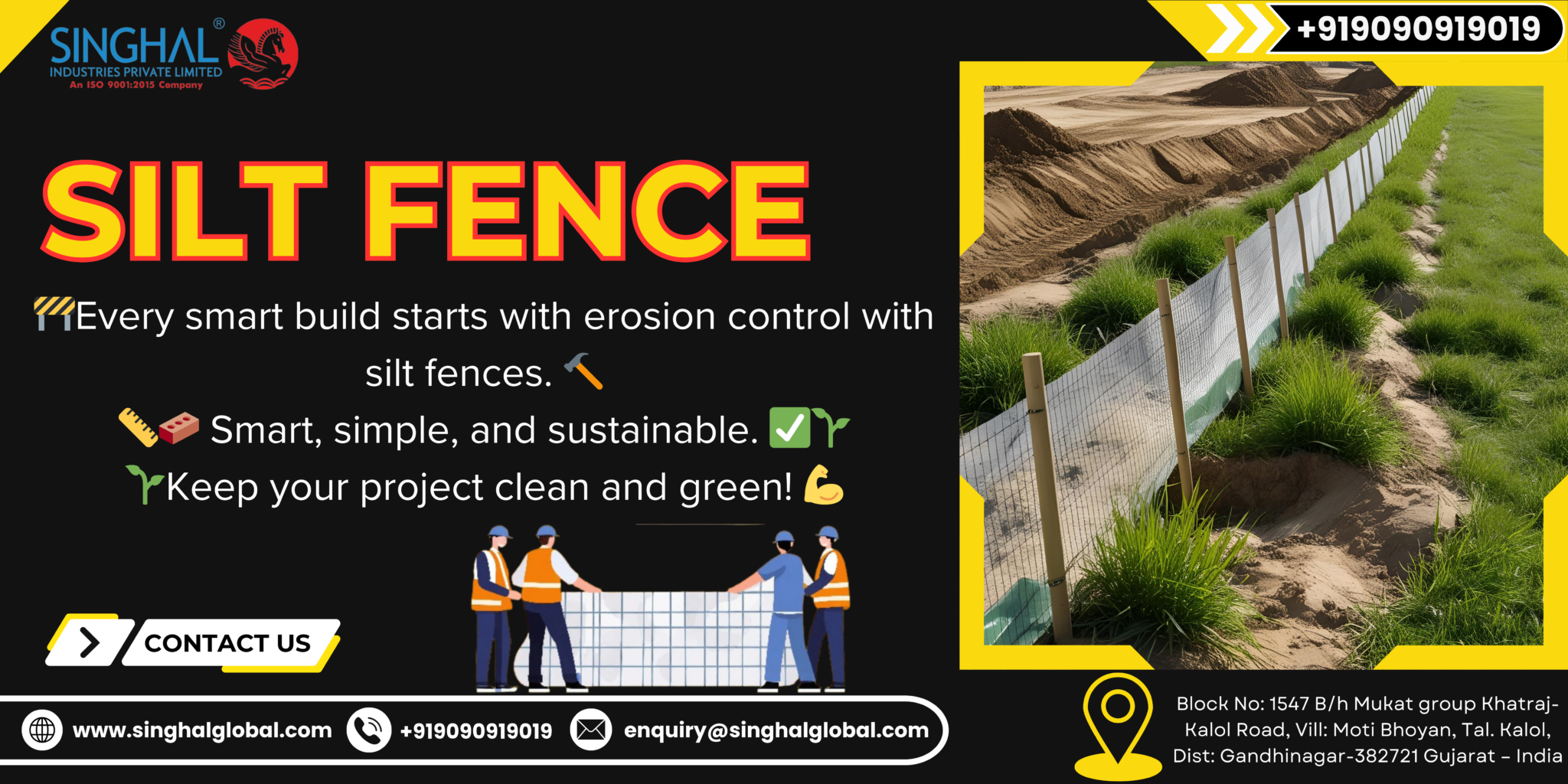 Silt Fence Manufacturers for Construction Sites